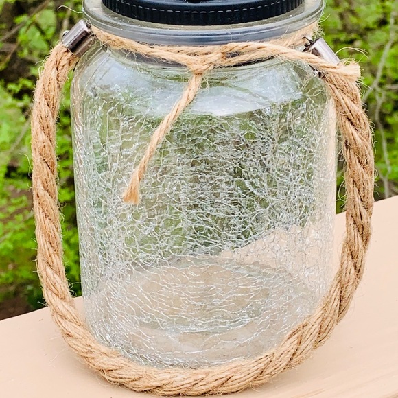 Allen and Roth | Accents | Led Crackle Glass Solar Lantern | Poshmark